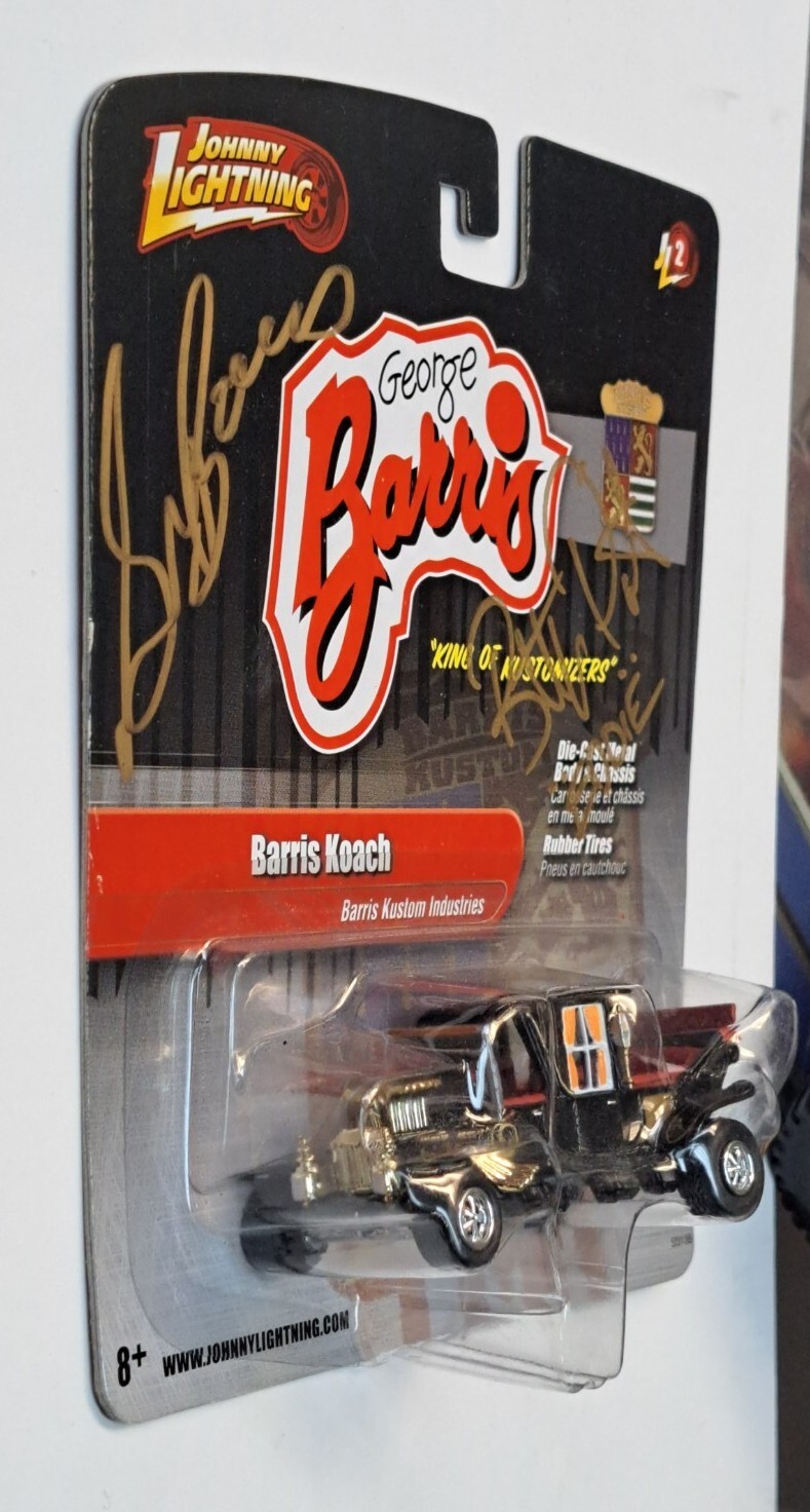 George Barris Koach Butch Patrick Eddie Munsters Car Autograph Johnny ...