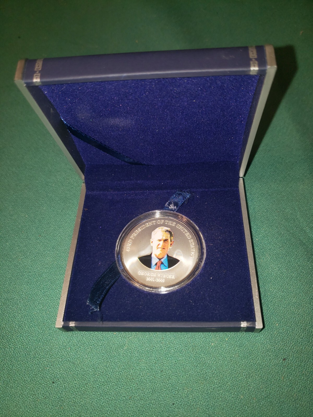 George W. Bush Colored Token w/ Case 43rd President 55th Inauguration ...