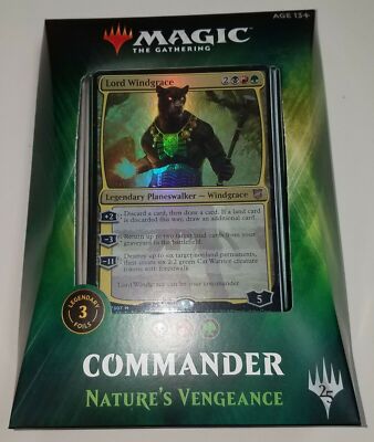 Magic the Gathering Commander 2018 NATURE'S VENGEANCE Deck Sealed ...