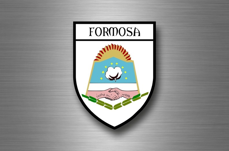 Adhesive Sticker Flag Coat Of Arms City Souvenir Formosa Argentina | eBay