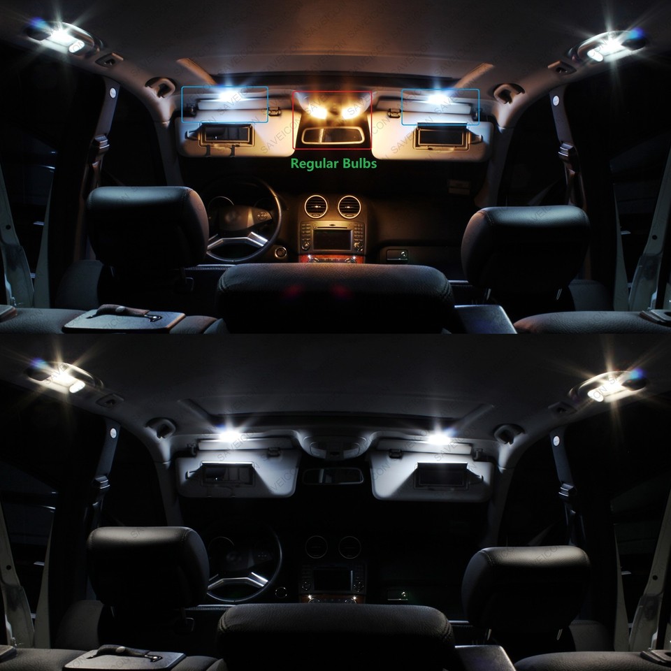 9 x White LED Interior Light Package For 2002 - 2010 Lexus SC430 + PRY ...