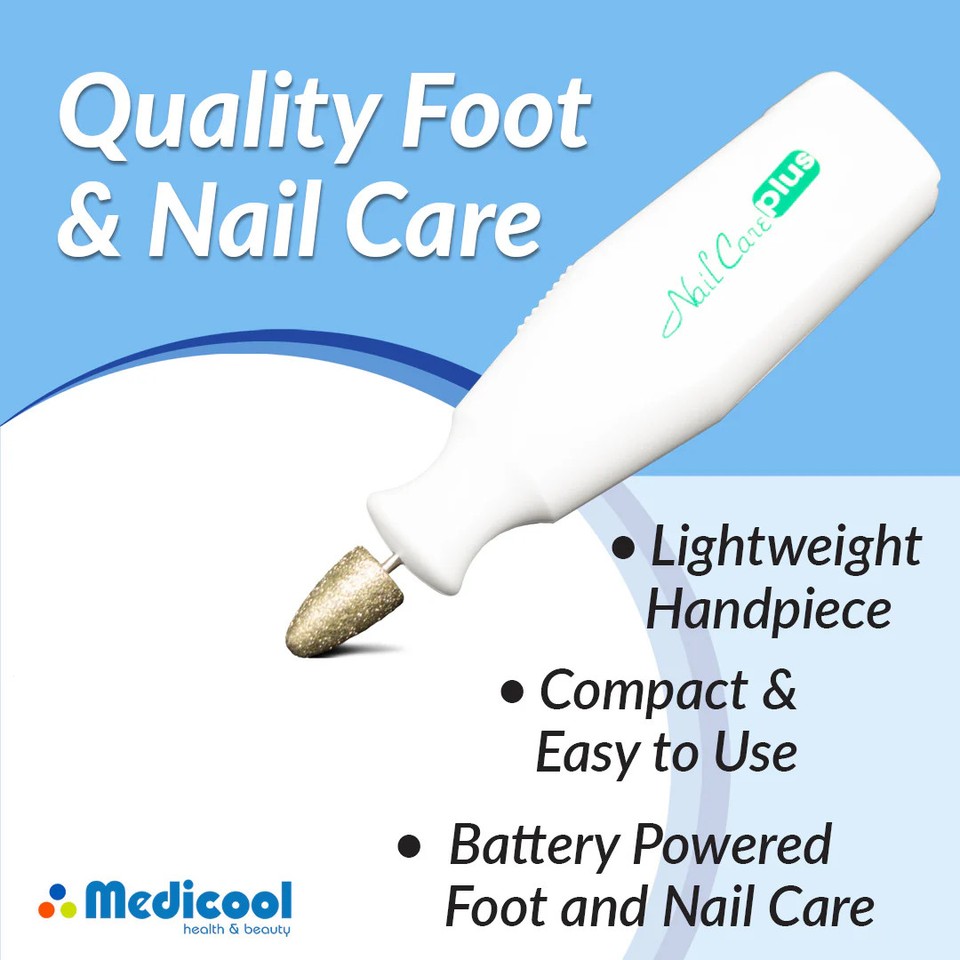 Medicool Nail Care Plus Compact Battery Powered Foot Care and Nail Care ...