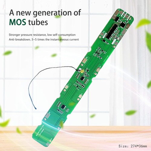 10S BMS 36V 15A Lithium Ion Protection Board with Wire and NTC, Split ...