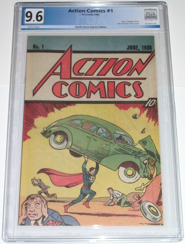 Action Comics #1 PGX 9.6 Nestle Quik reprint from 1983. 1st Superman ...