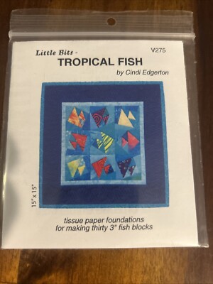 Tropical Fish Quilt Pattern Little Bits V275 | eBay