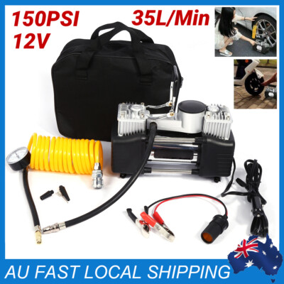 Portable 12V Car Air Compressor Tire Pump Tyre Inflator Auto 150 PSI ...