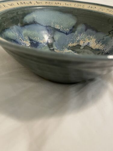 Bryan Becker CLAY WERKS Wedding Bowl Studio Pottery Together We Laugh 9 ...