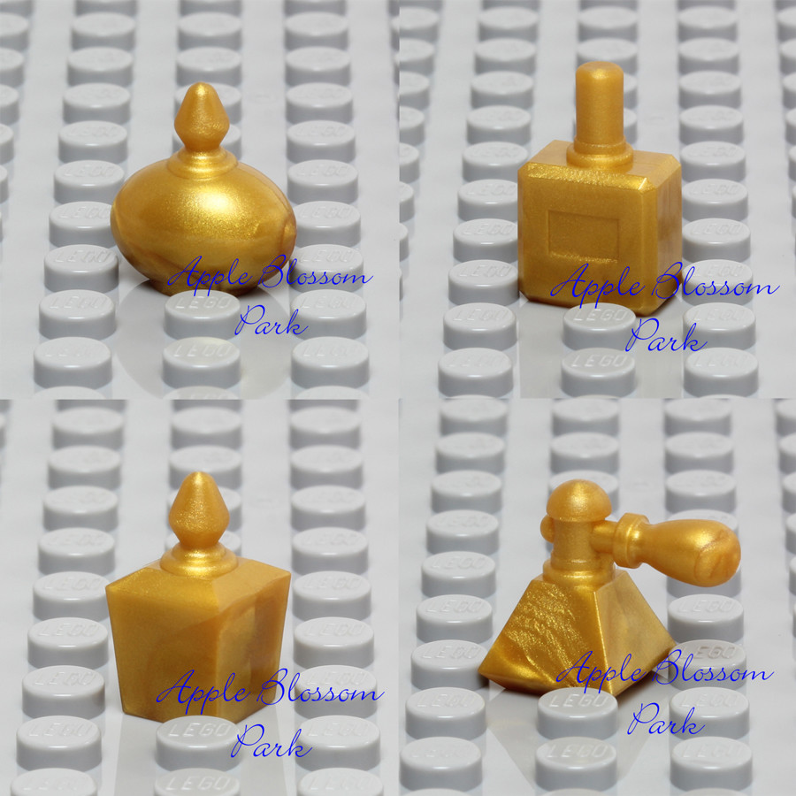 NEW Lego Minifig 4 GOLD PERFUME BOTTLES - Belville Elves Elf Friends ...