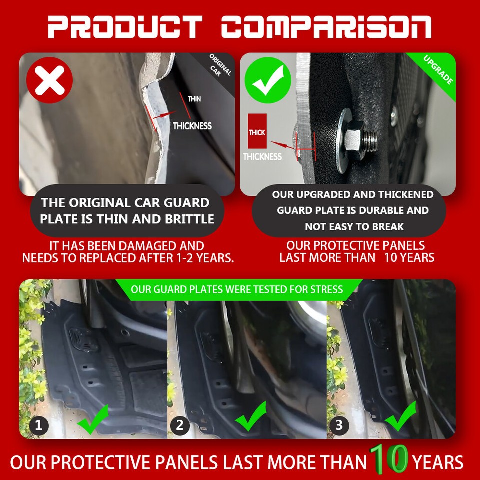 Auto Under Engine Cover Chassis Guards Shield For Buick Regal 2018-2020 ...