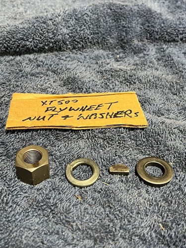 1978 Yamaha XT500 MAGNETO FLYWHEEL ROTOR MOUNT NUT | eBay