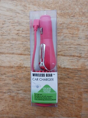 Wireless Gear Rapid Car Charger for all vehicles use with Android RED ...