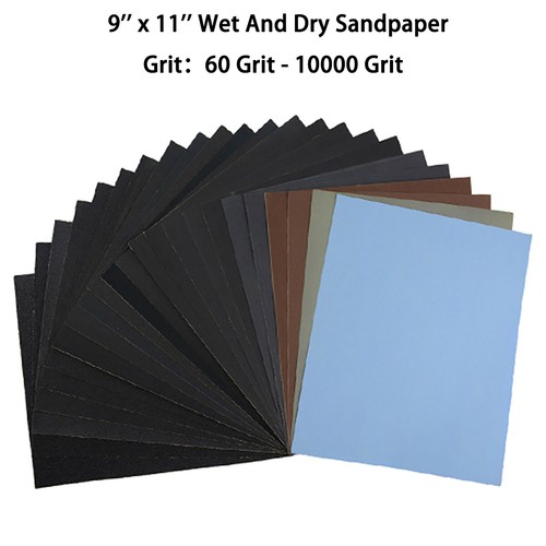 A4 Wet and Dry Sandpaper 60-10000 Grit Abracs Sand Paper Waterproof ...