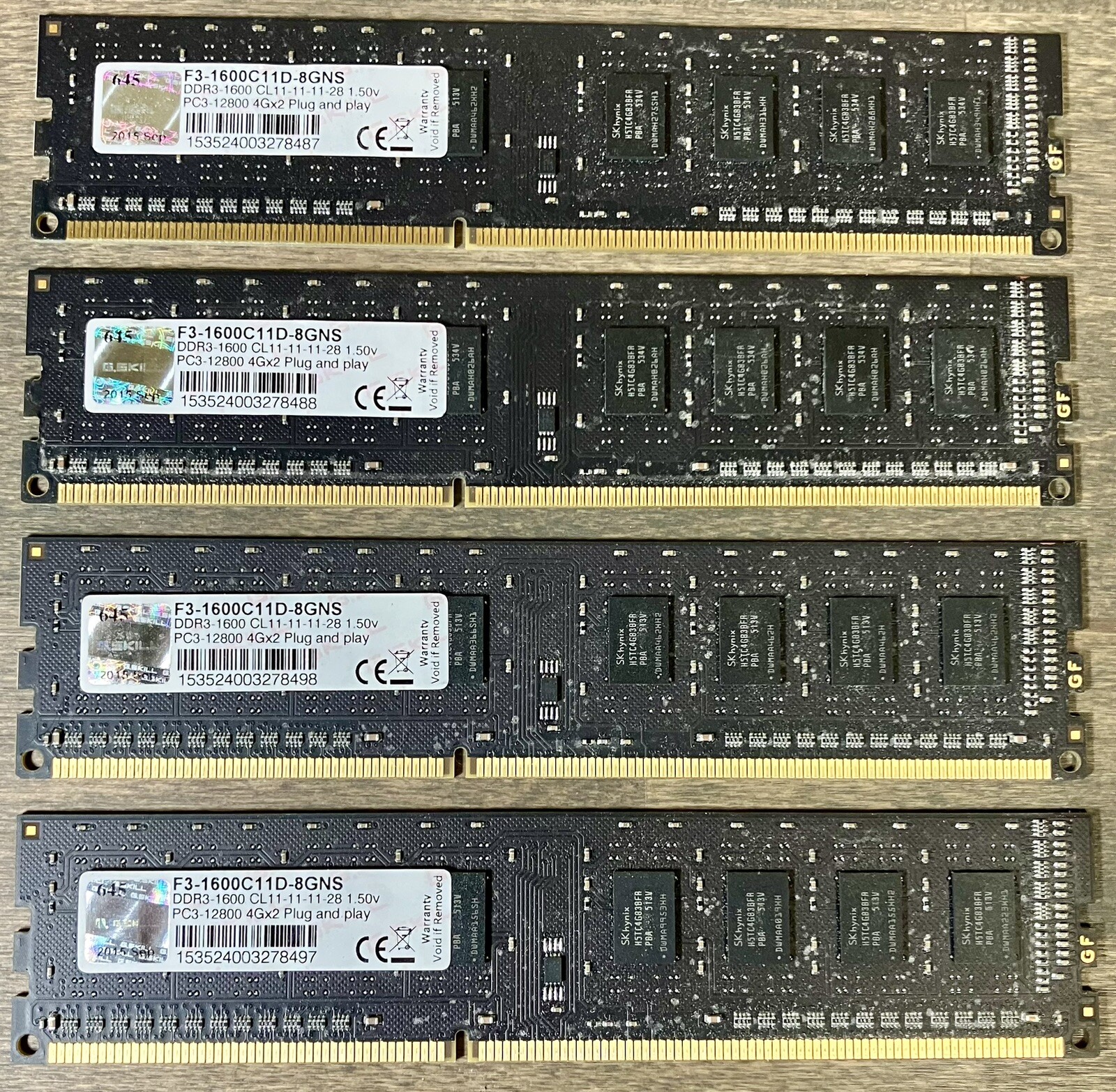 8 GB (2x4GB) G.Skill NS desktop memory RAM DDR3 1600 PC3 12800 F3 ...