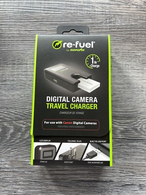 Digipower - Digital Camera Travel Charger for Canon Batteries - Black ...