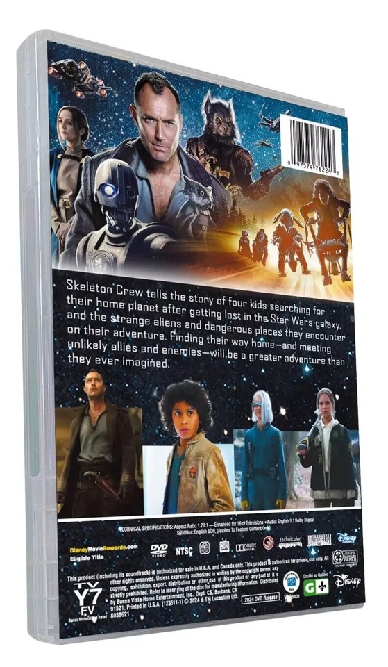 New Sealed~Star Wars: Skeleton Crew Season 1 (DVD, 2-Disc) Free ...