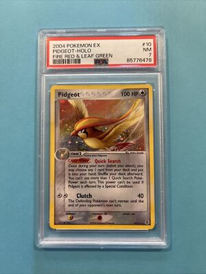 Pokemon TCG 2004 Pidgeot 10/112 Rare Holofoil EX Fire Red & Leaf Green ...