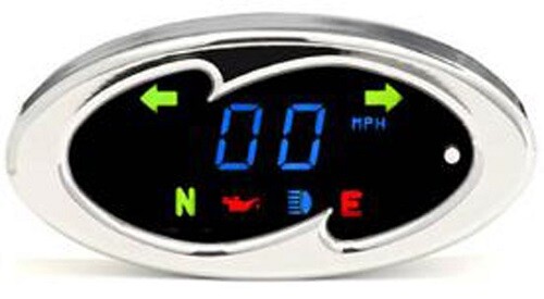 Dakota Digital Bar Mount Speedo With Indicators, Oval - MCL-5100 | eBay