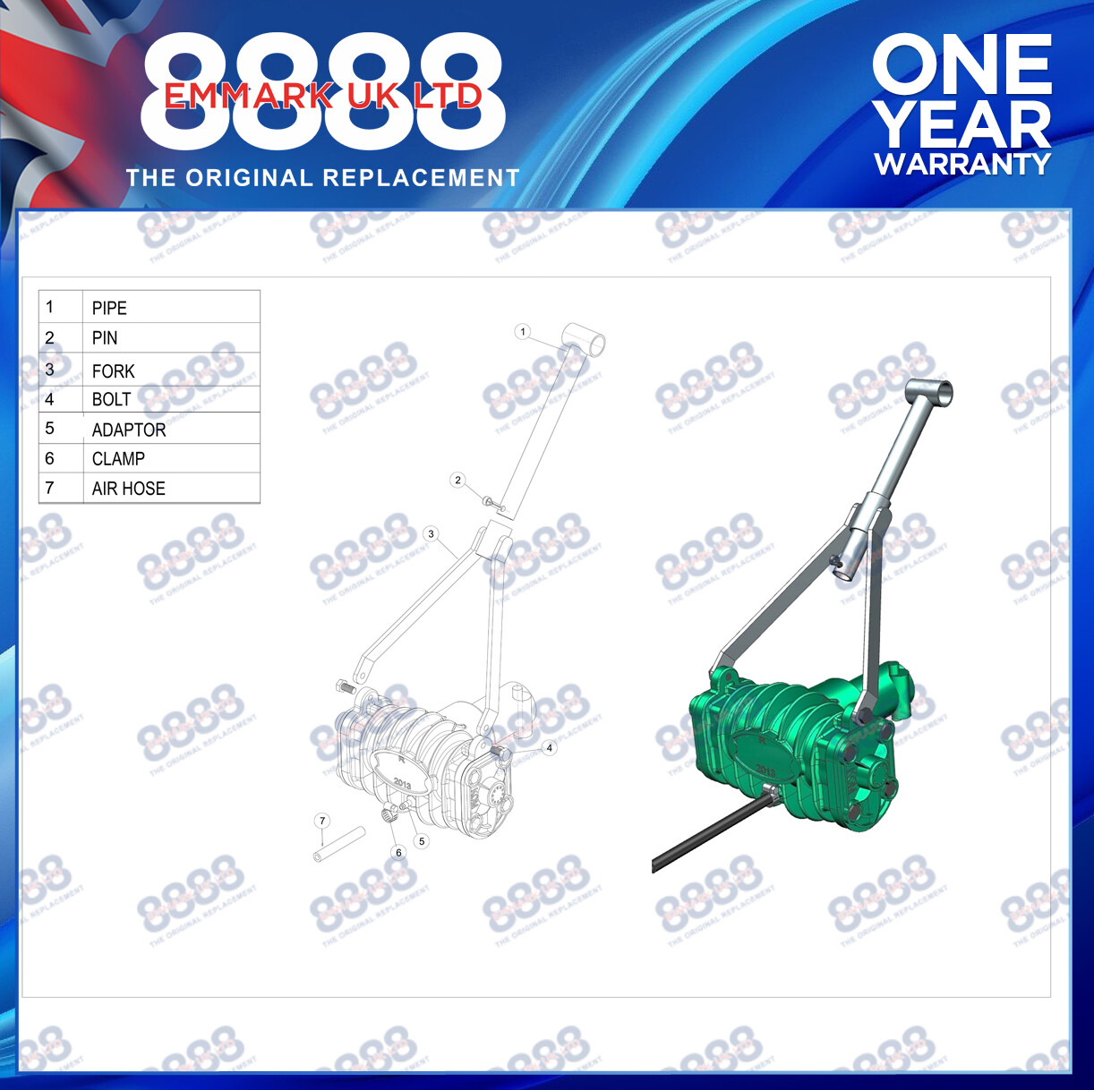 Tractor PTO Air Compressor Twin Cylinder with hose pipe field on site ...