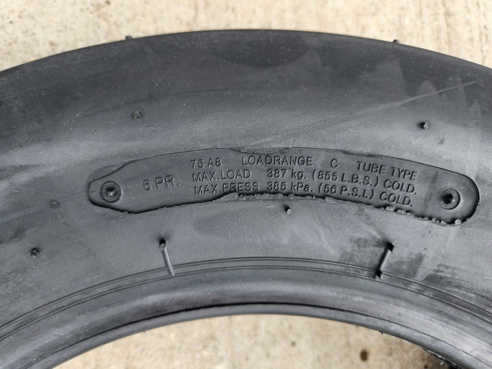 2 - 5.00-15 6P Deestone D401 Tri Rib F-2 TIRES and TUBES DS5121 500-15 ...