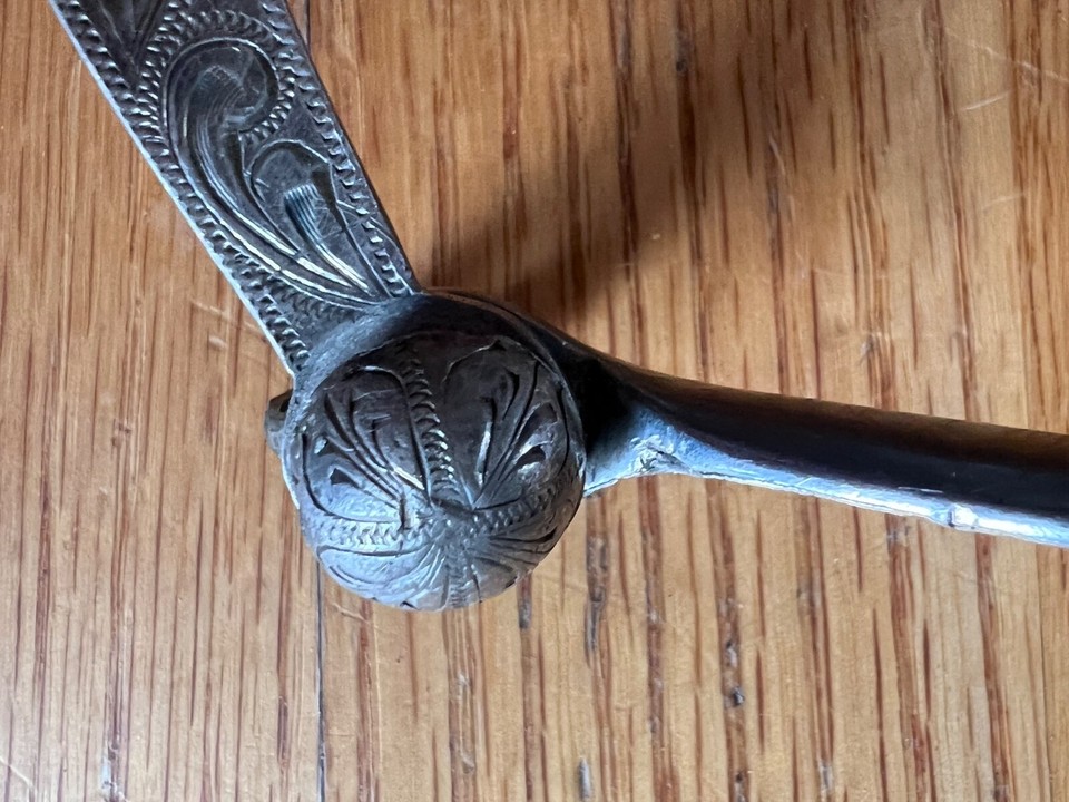 *VINTAGE VOGT MAKER STERLING SILVER WESTERN HORSE HEADSTALL SHOW MULLEN ...