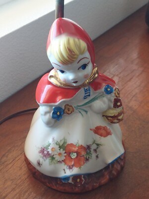 Rare Vintage Little Red Riding Hood Lamp by Hull Pottery | eBay