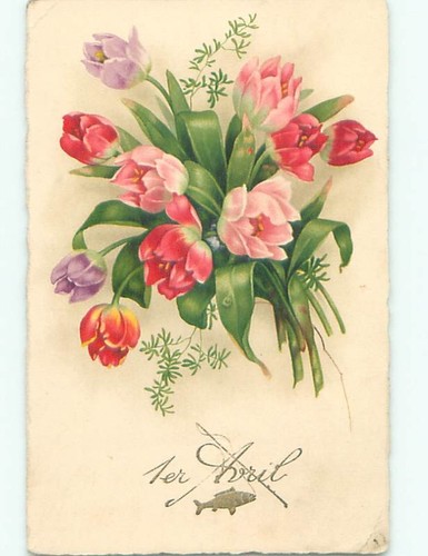 Very Old Foreign Postcard BEAUTIFUL FLOWERS SCENE : make an offer ...