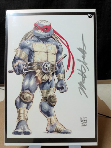 TMNT Comic Size Print Signed COA | eBay