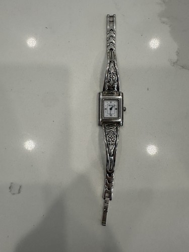 Brighton Hamilton Watch Women 20mm Rectangle Silver Tone Bracelet w New ...