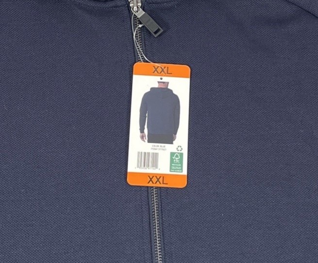 32 Degrees Heat Full Zip Hoodie Jacket, Zip Pockets, Blue,KNIT Men's ...