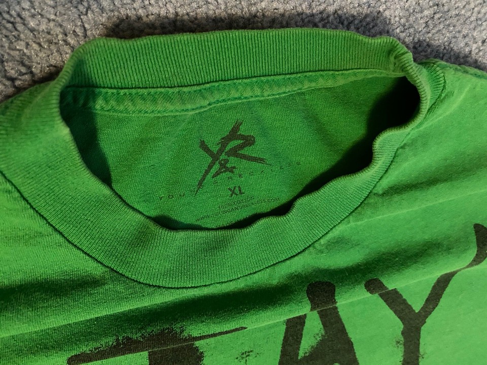 Young & Reckless “ Stay Reckless” Men Size XL Green T Shirt | eBay