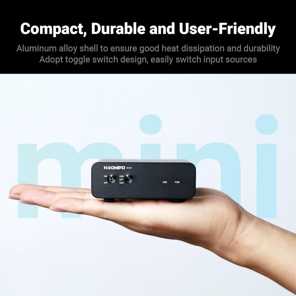 DC10 USB DAC Audio Decoder Affordable D/A Converter Do-All Mini DAC ...