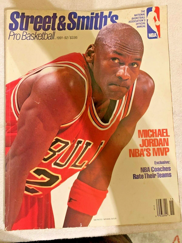 MICHAEL JORDAN MVP STREET AND SMITH'S PRO BASKETBALL 1991-1992 NBA ...