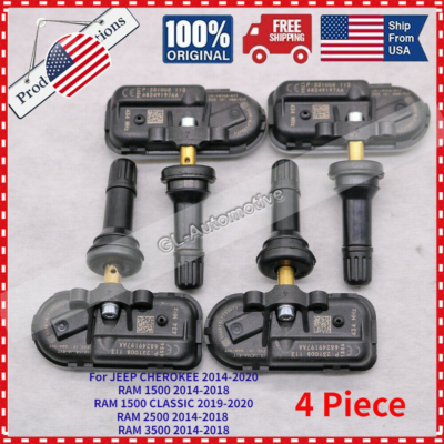 (4) TPMS FOR 2014-2018 DODGE RAM 1500 2500 3500 TIRE PRESSURE SENSOR ...