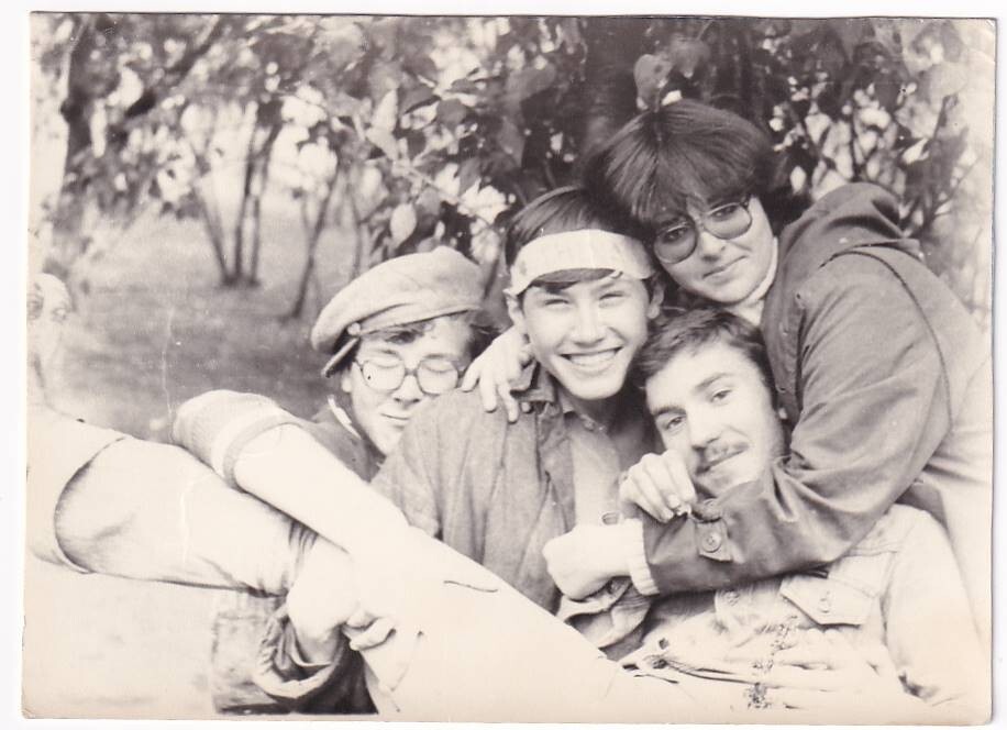 A group of cheerful Soviet students Girls Guys Vintage photo | eBay