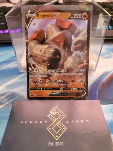 Regirock V 104/202 Ultra Rare Pokemon Card Sword & Shield Base - Near ...