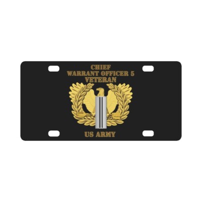 License Plate - Emblem - Warrant Officer 5 - CW5 w Eagle - Veteran | eBay