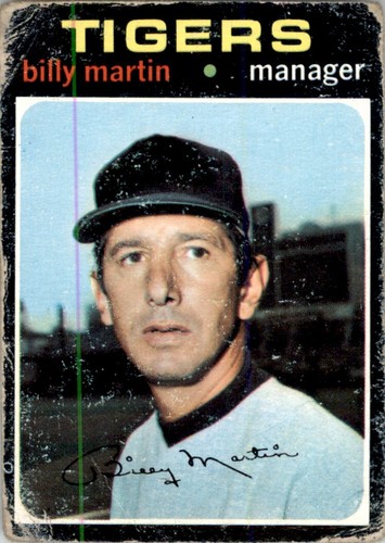 1971 Topps Baseball Billy Martin Detroit Tigers #208 | eBay