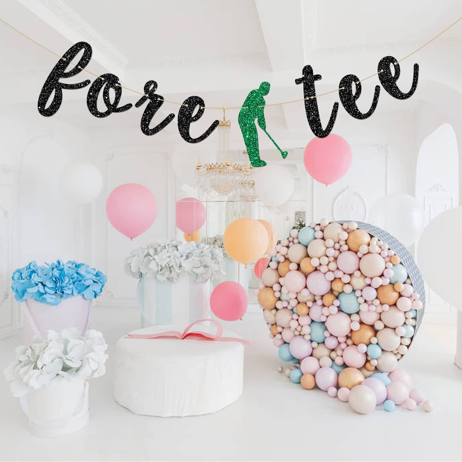 Fore Tee Golf Banner Sport Golf Theme Birthday Party Decorations Happy ...