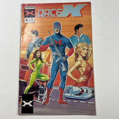 Racer X Vol. 1 #5 Feb 1988 Now Comics Sullivan, Argondezzi, Hathaway ...