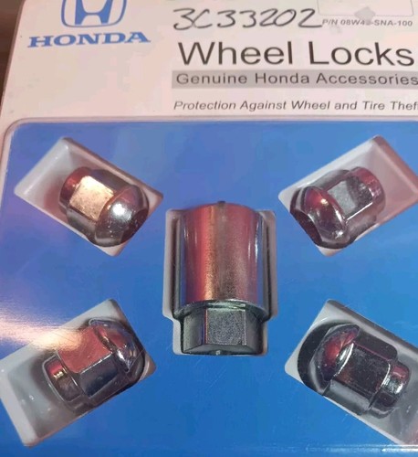 Genuine Honda Acura Chrome Exposed Wheel Lock Set Locks NEW 08W42-SNA ...