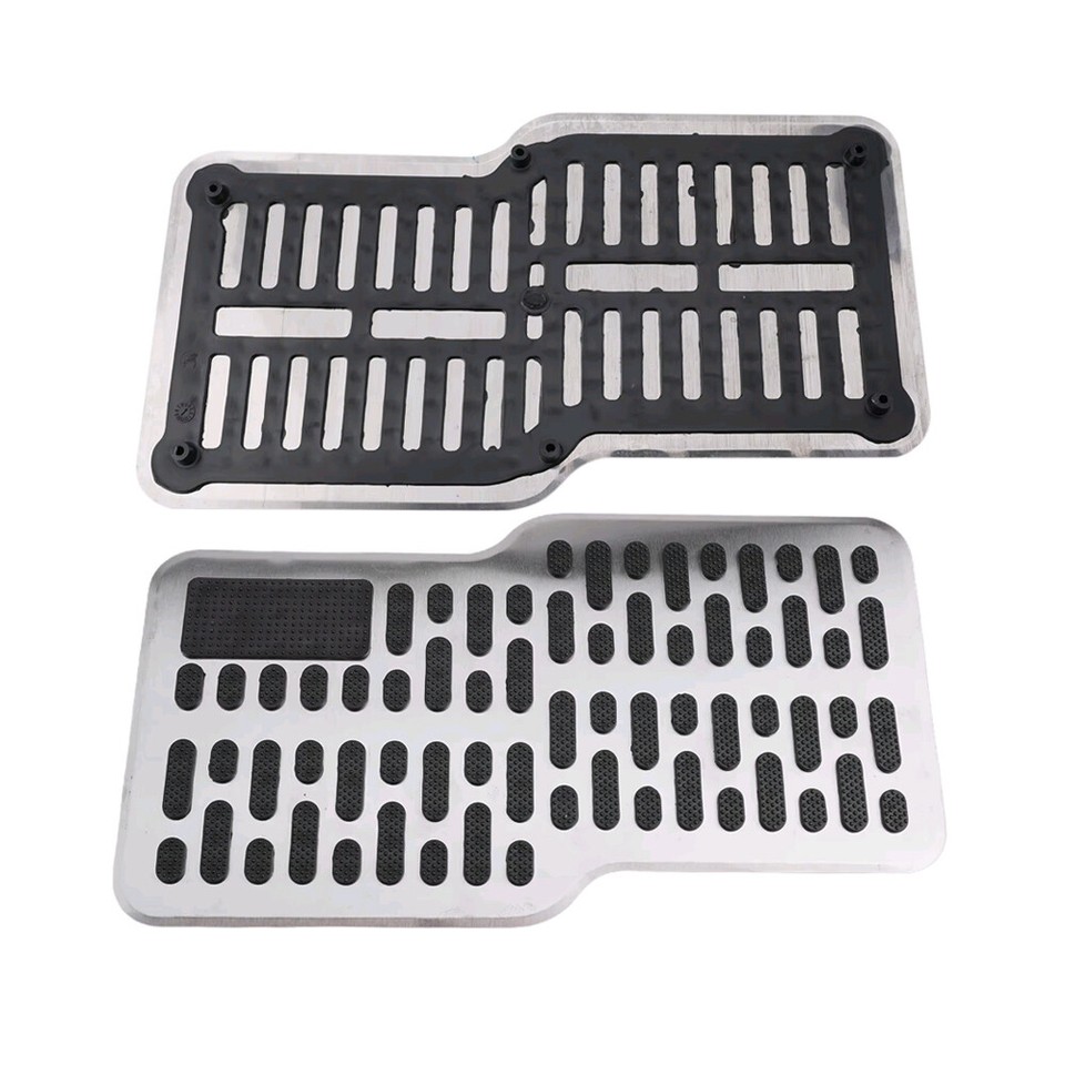 Car Foot Rest Pedal Plate Non-slip Stainless Steel Pad Mat Accessories ...