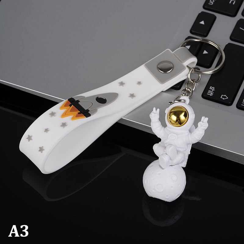 New Astronaut Decor Action Figures And Moon Keychain Resin Astronaut ...