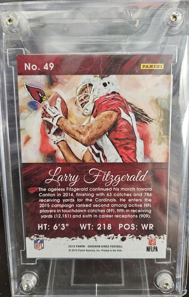 2015 Panini Gridiron Kings - Red Frame #49 Larry Fitzgerald | eBay
