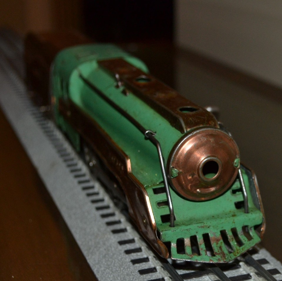 Hafner PreWar Copper Windup Clockwork Train - Locomotive Tender & 4 ...