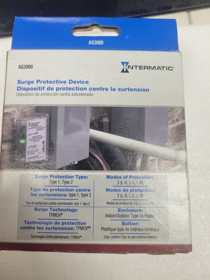 Intermatic AG3000 120/240 Vac Universal Surge Protector | eBay