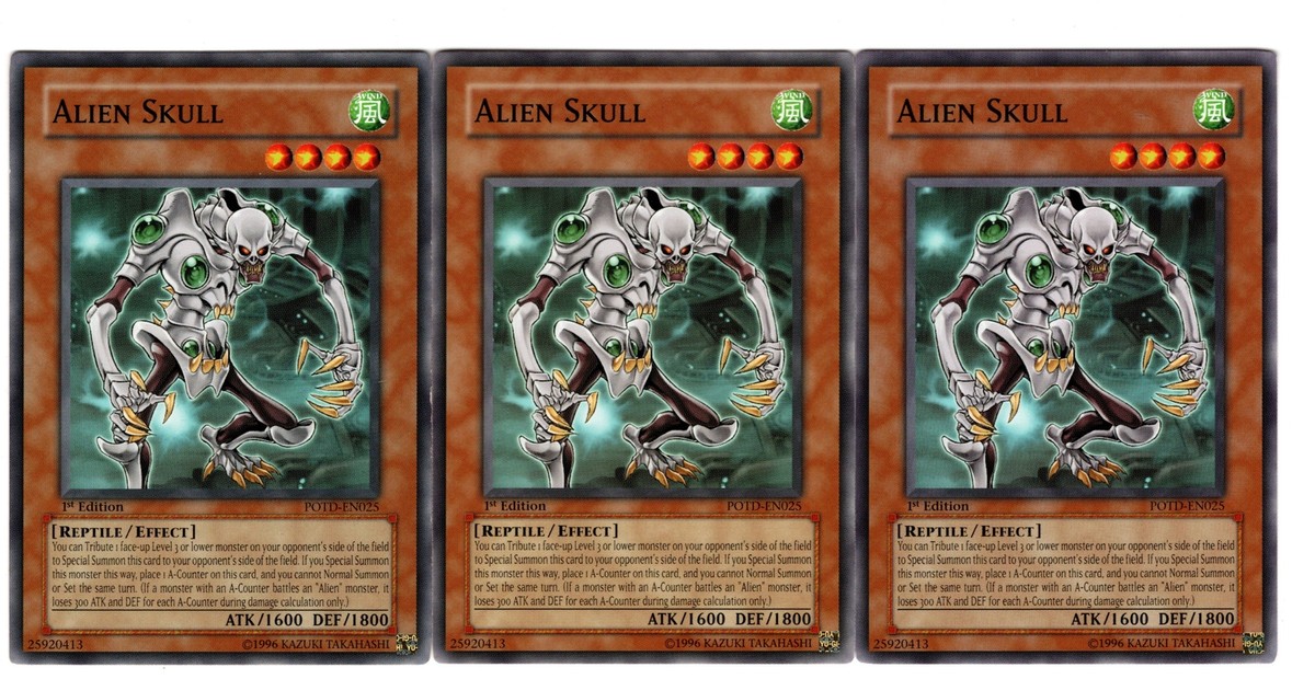Yu Gi Oh Coloring Pages All Aliens Yugioh 3X Alien Skull Common
