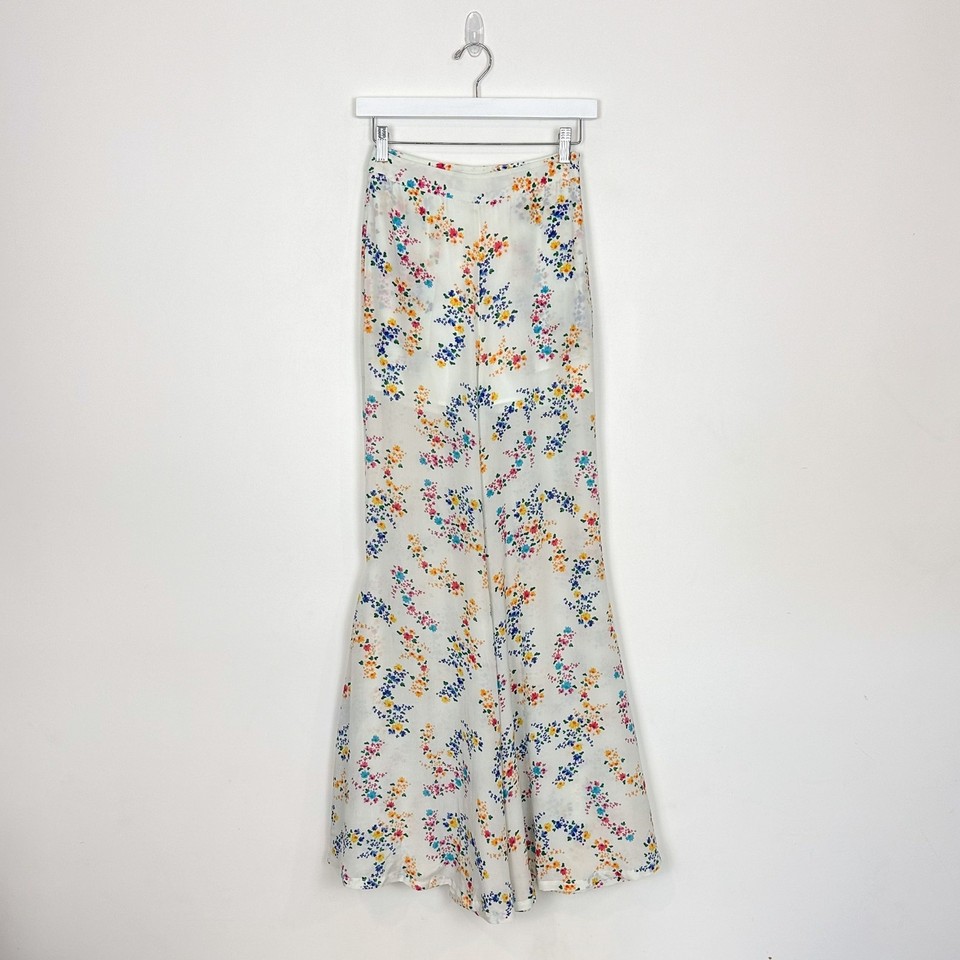 NWT All Things Mochi Coco Printed Wide-Leg Pants Sz XS | eBay