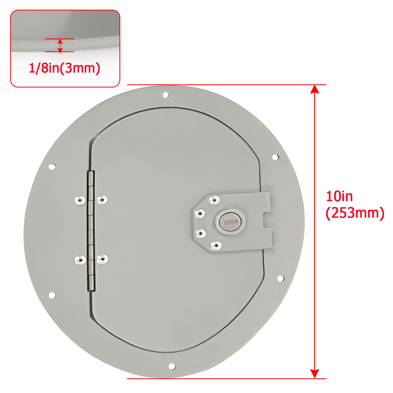 Locking Fuel Door Gas Tank Cap Cover For HMMWV/ Humvee / Hummer M998 ...