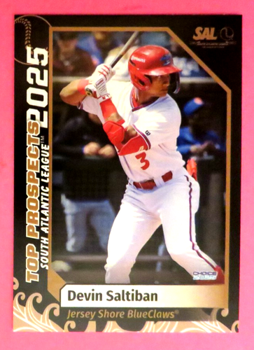 2025 Choice, SAL T/P, Jersey Shore BlueClaws - DEVIN SALTIBAN | eBay