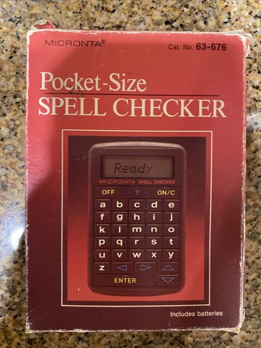 Micronta Pocket Size Spell Checker With Case #63-676 Radio Shack | eBay